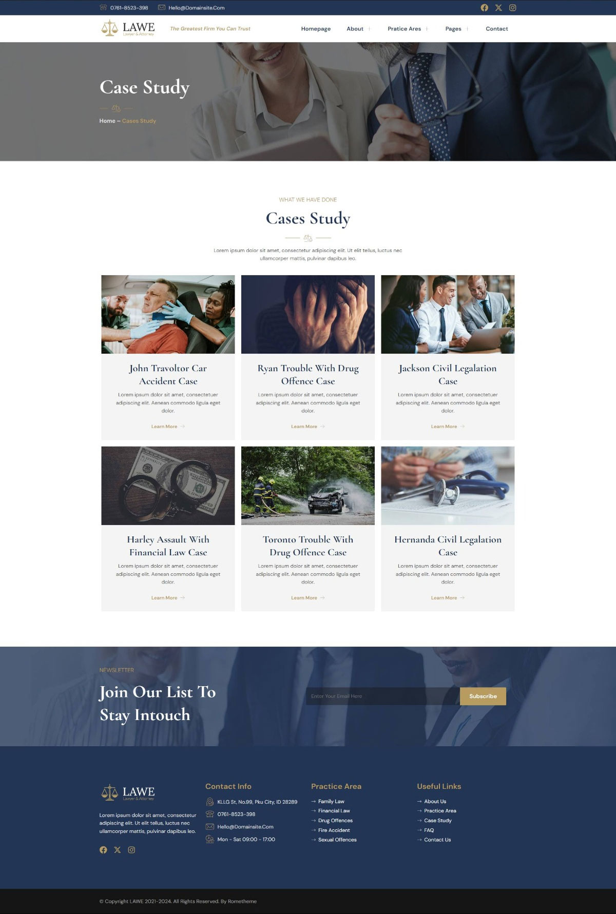 Lawe - Lawyer & Attorney Elementor Template Kit by Rometheme | ThemeForest